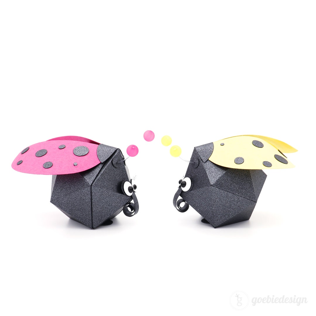 Cutting File - Geoball Gift Box "ladybug" Version 2 - Svg+dxf - Etsy