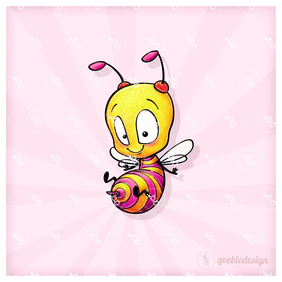 Digi Stamp bee With Sting - Etsy