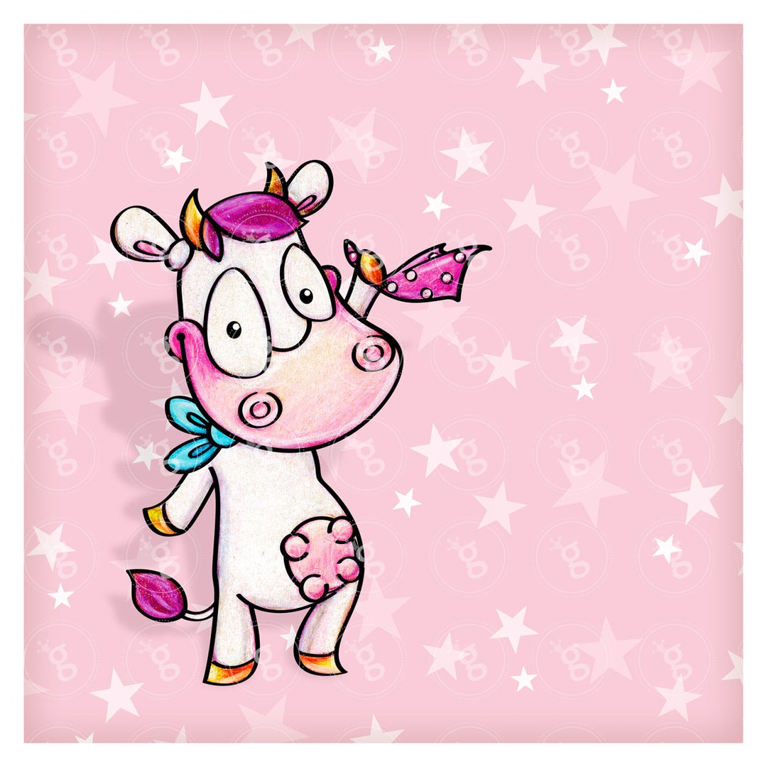 Digi Stamp cow-goodbye V2 - Etsy