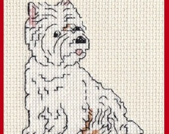 Westie Cross Stitch - Etsy