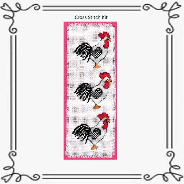Chicken Cross Stitch - Etsy