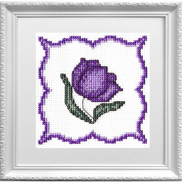 Tulip Cross Stitch - Etsy