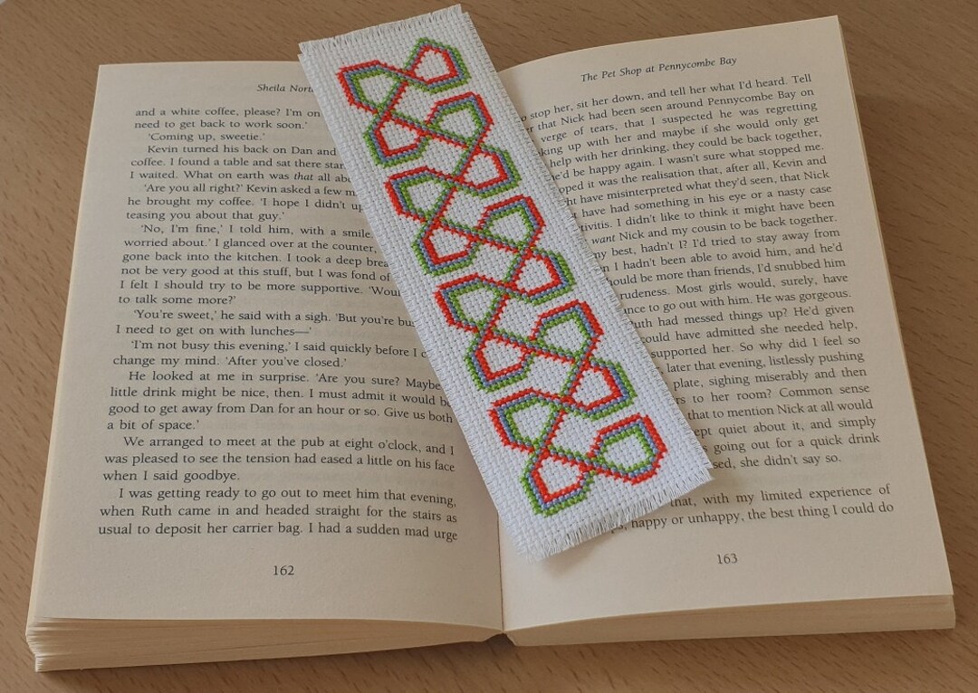 Celtic Cross Stitch Bookmark Kit - Etsy