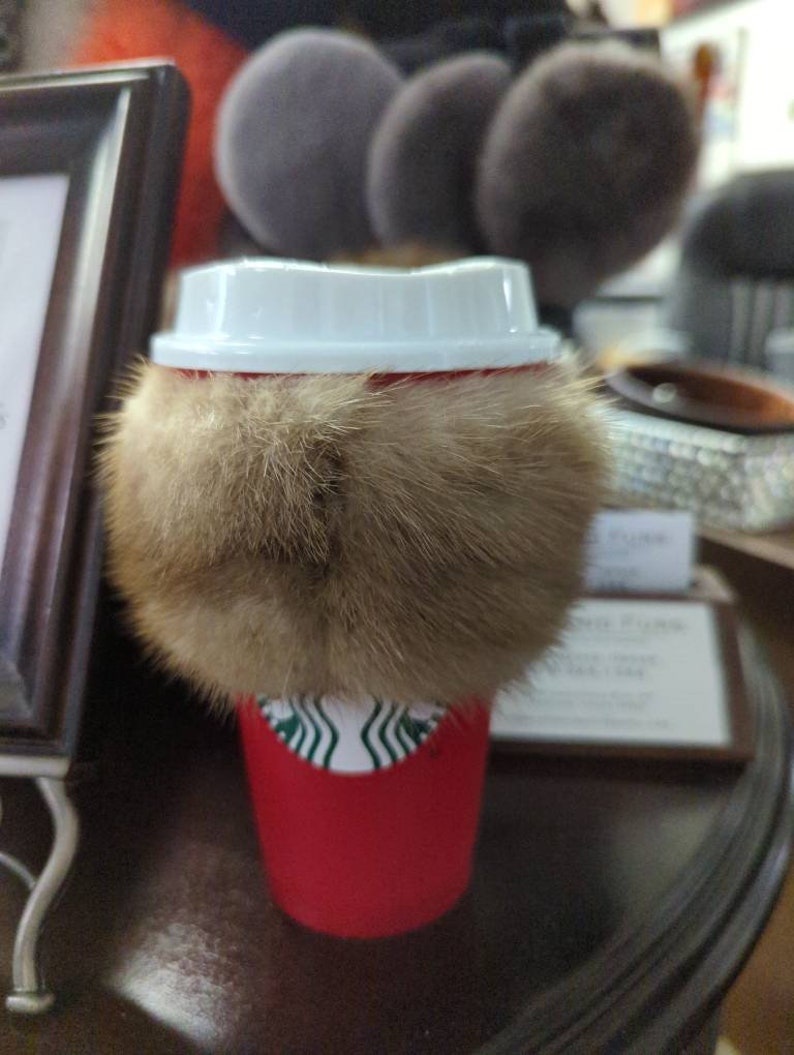 Mink Fur Cup Cozy Sleeve - Etsy