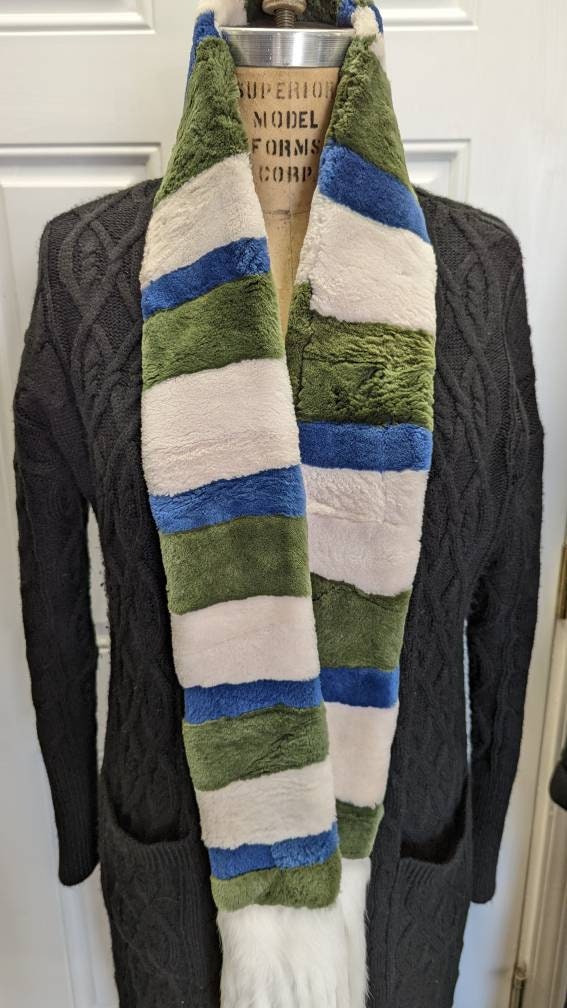 Unisex CHIC Real Shear Beaver Fur Scarf - Etsy