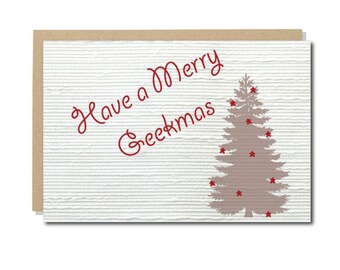 Geeky Christmas Card | Etsy
