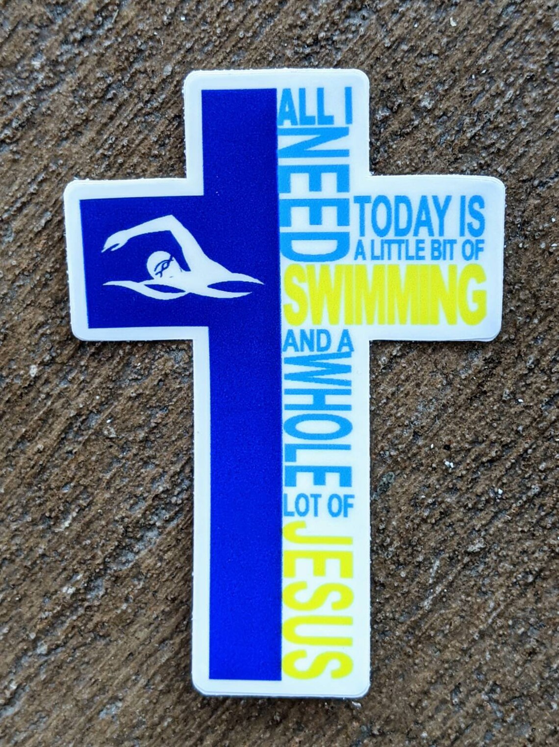 Vinyl Swim Sticker, Water Bottle Sticker, Swim Gift, Swim Team Gift ...