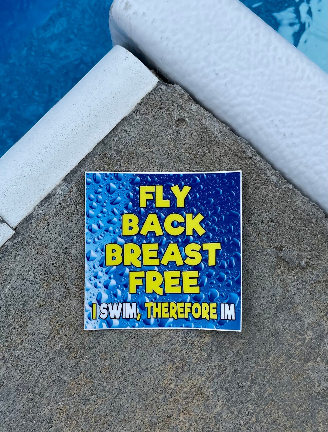 Vinyl Swim Sticker, Water Bottle Sticker, Swim Gift, Swim Team Gift ...