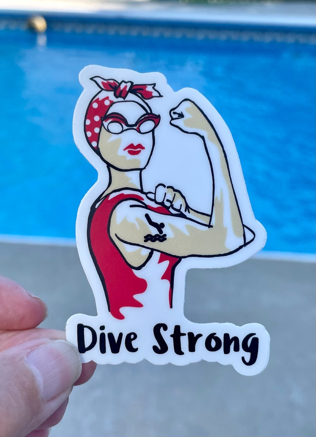 DIVE STRONG, Swim Gift, Swim Team Gift, Dive Coach, Dive Mom ...