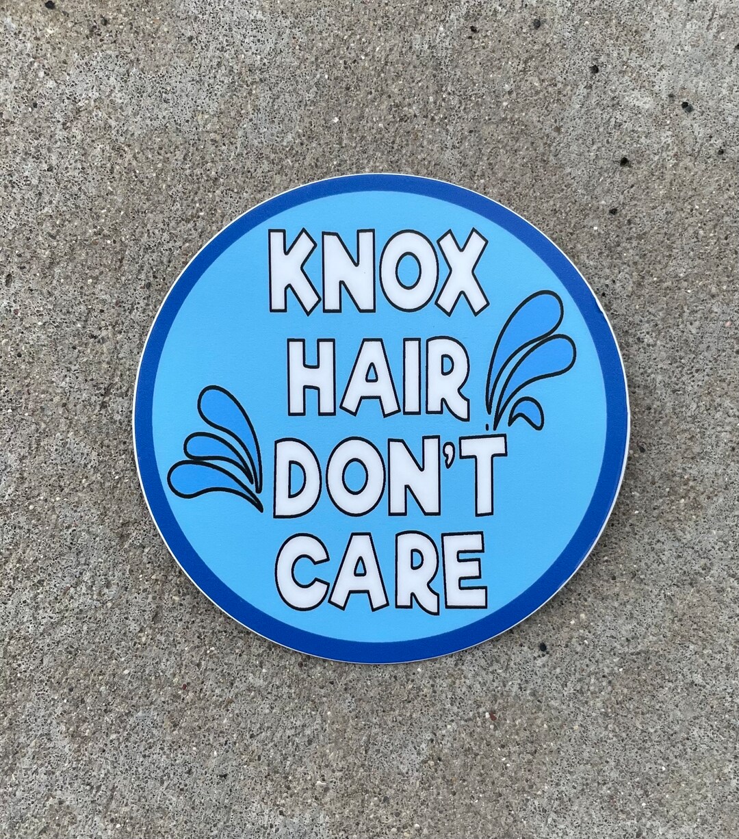 KNOX Hair Don’t CARE Water Bottle Sticker, Synchro Mom, Synchronized ...