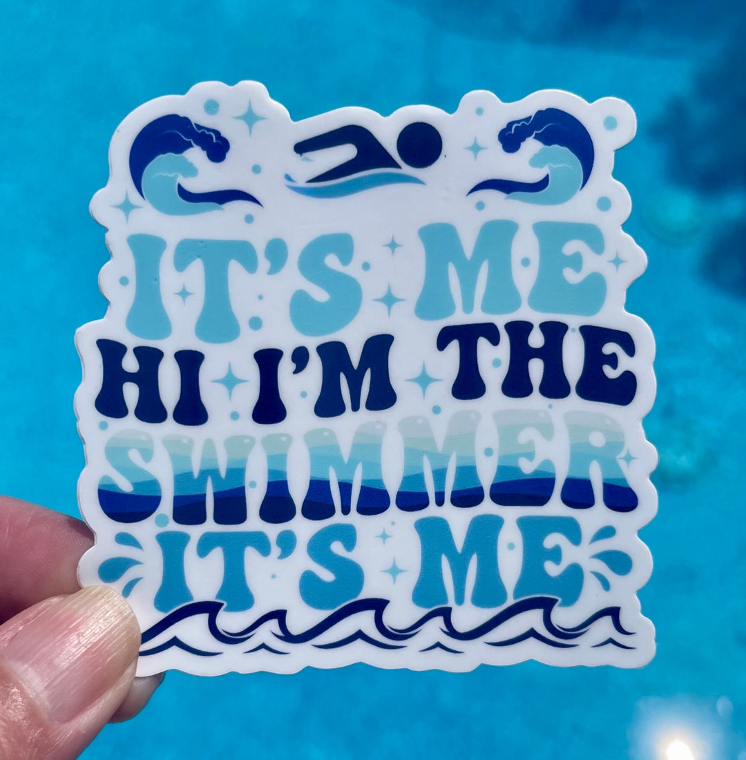 Vinyl Swim Sticker, Water Bottle Sticker, Swim Gift, Swim Team Gift, It ...