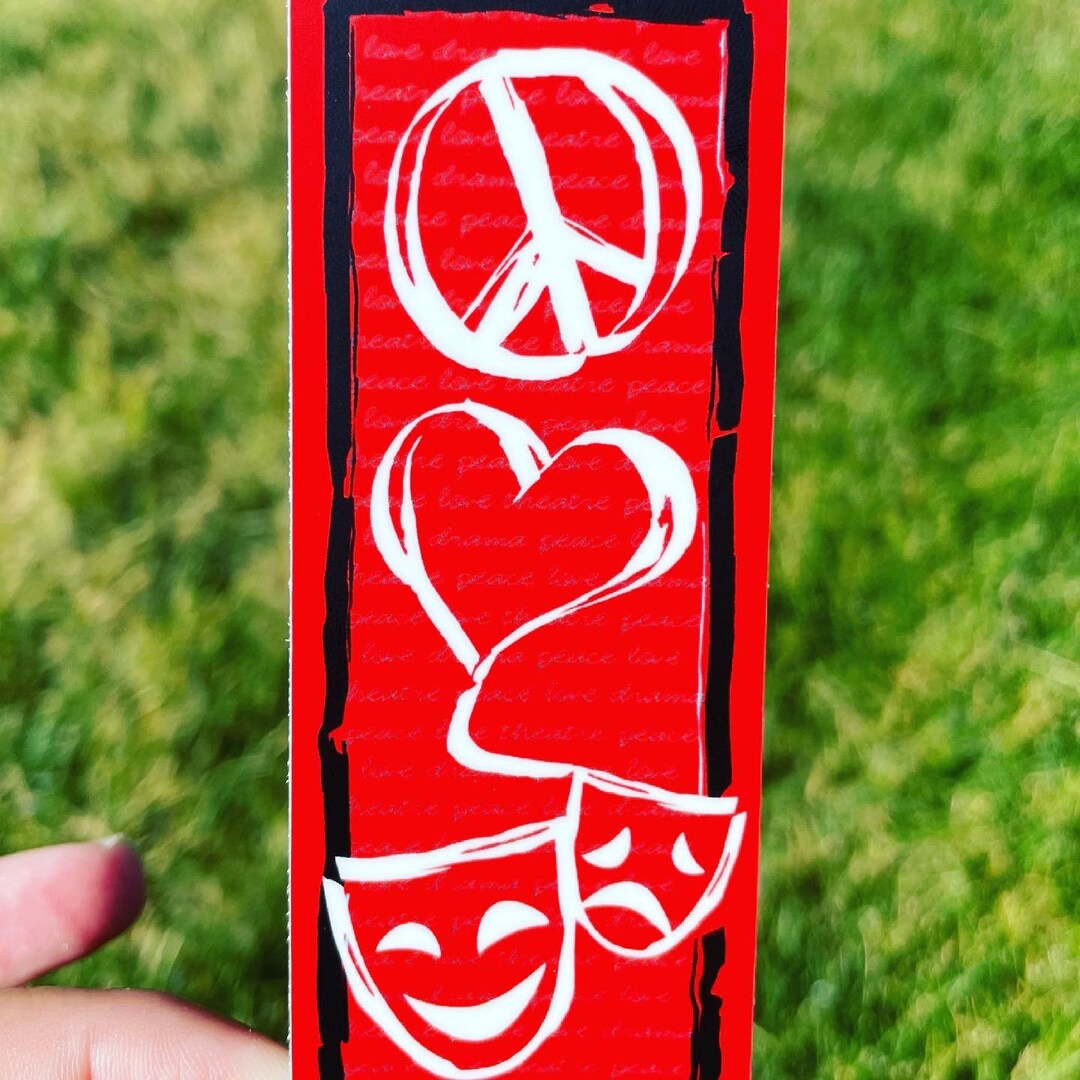 Vinyl Theatre Sticker, Water Bottle Sticker, Theatre Gift, Drama Gift ...