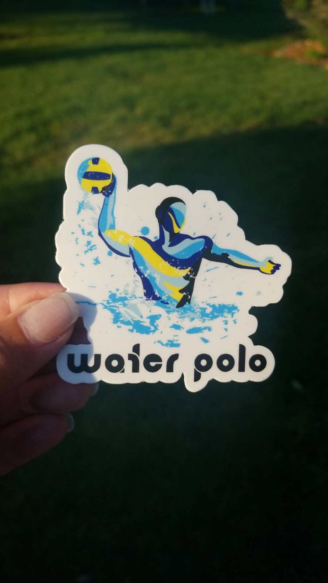 Vinyl Water Polo Sticker, Water Bottle Sticker, WATER POLO STICKER ...