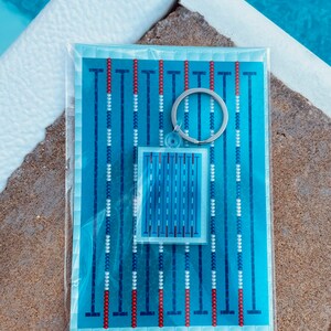 Lane Line Keychain, Swim Keychain, Key Chain, Swim Party Idea ...