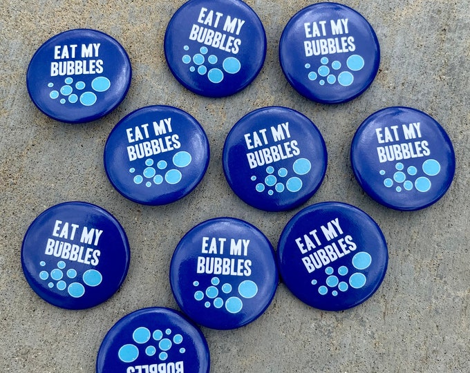 10 Swim BUTTONS Eat My Bubbles Swim Gift Swim Team Gift - Etsy