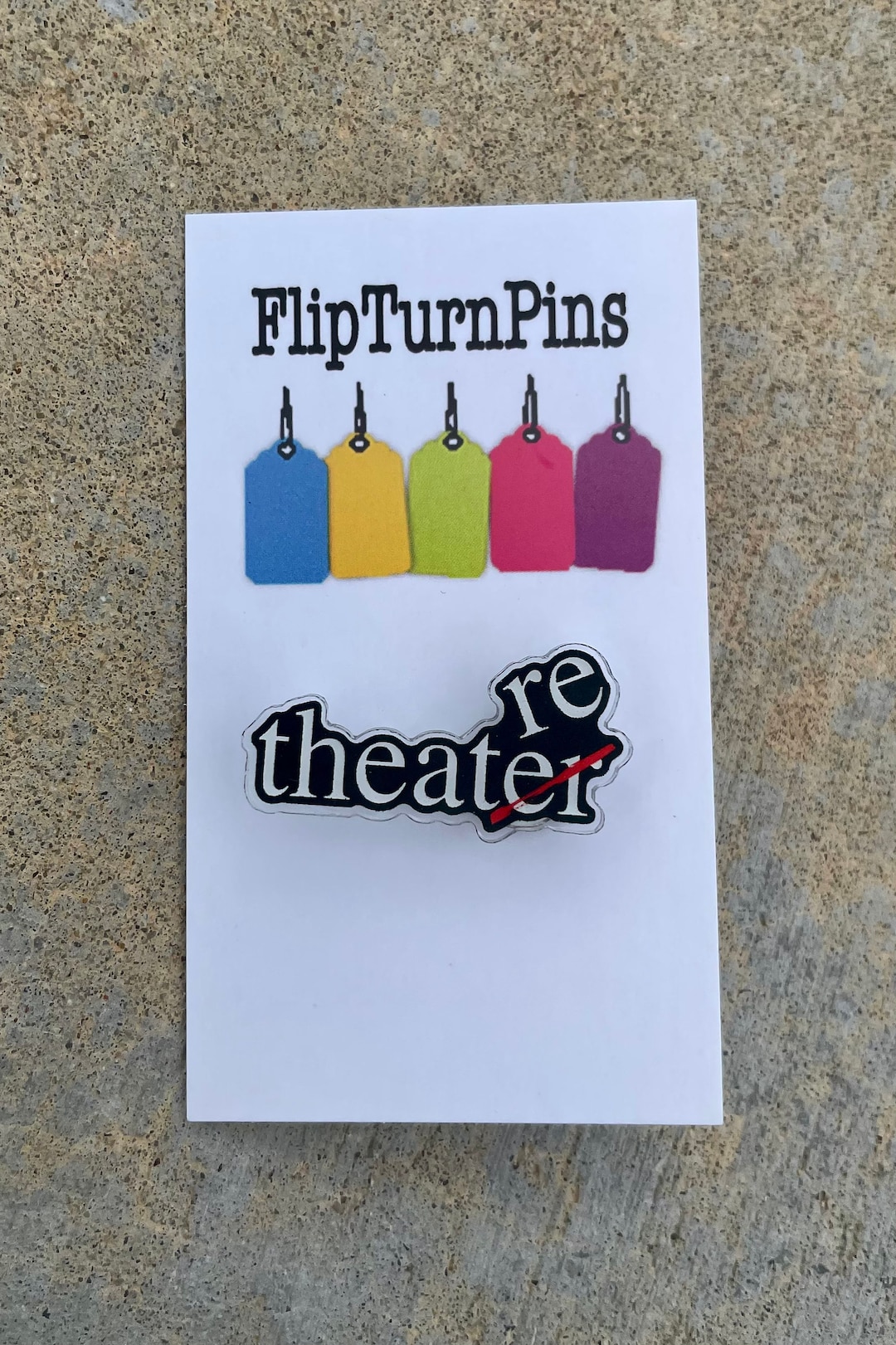 Acrylic THEATRE Theater Pin, Theatre Gift, Drama Gift, Coach, Theatre ...