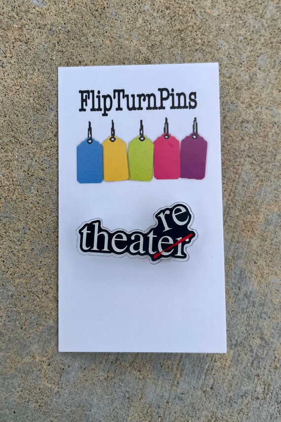 Acrylic THEATRE Theater Pin Theatre Gift Drama Gift Coach - Etsy