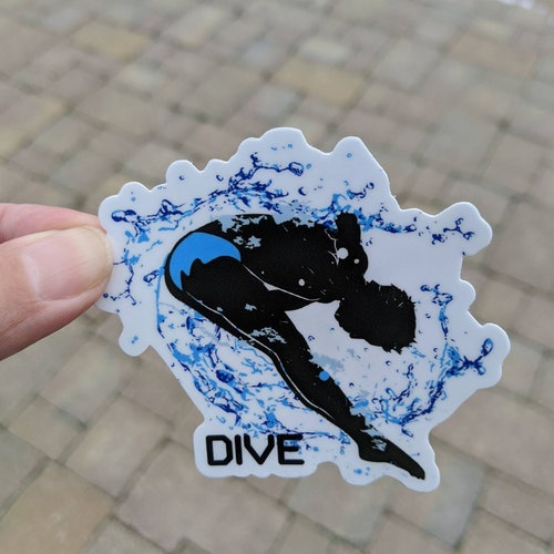 Dive Sticker Swim Gift Swim Team Gift MALE DIVER Dive - Etsy