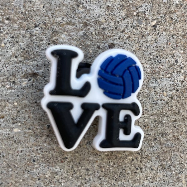 Volleyball Player Croc Charm - Etsy