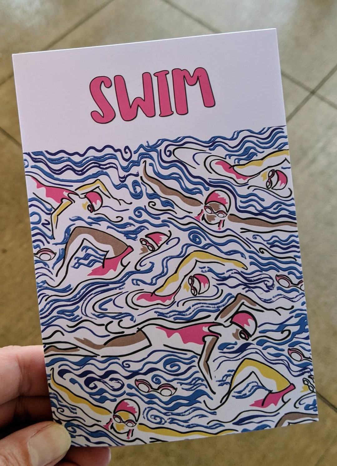 Swim Notepad, Swimmer Notepad, Swim Gift, Swimmer Gift, Swim Team Gift ...