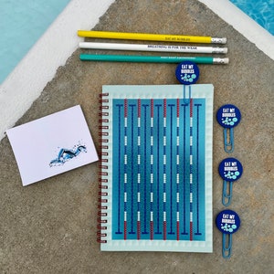SWIM COACH Gift, Swim Gift, Swim Notebook, Lane Lines, Swim Team Gift ...