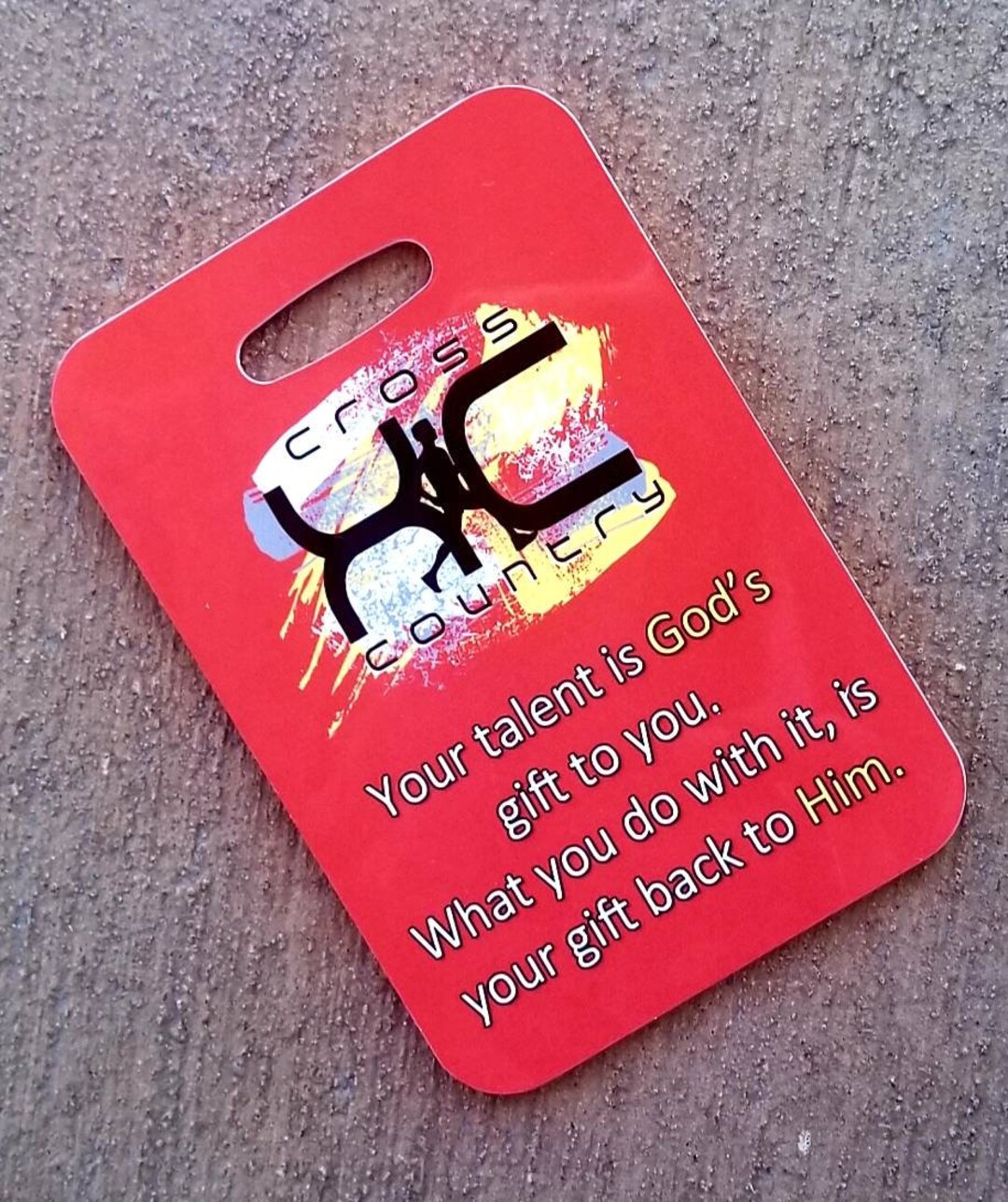 CROSS COUNTRY Bag Tag Sport Bag Tag Gift Team Luggage Tag Cross Country ...