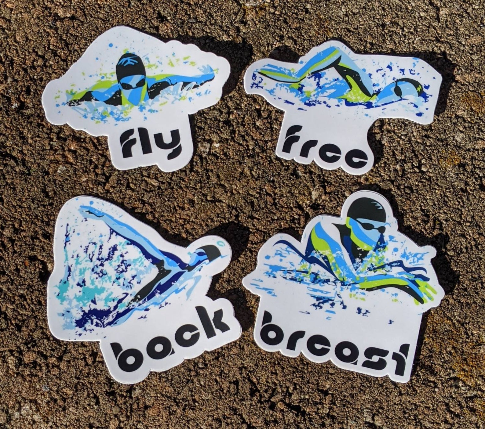 Vinyl Swim Sticker Water Bottle Sticker Swim Gift Swim Team - Etsy