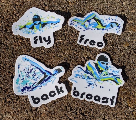 Vinyl Swim Sticker Water Bottle Sticker Swim Gift Swim Team - Etsy