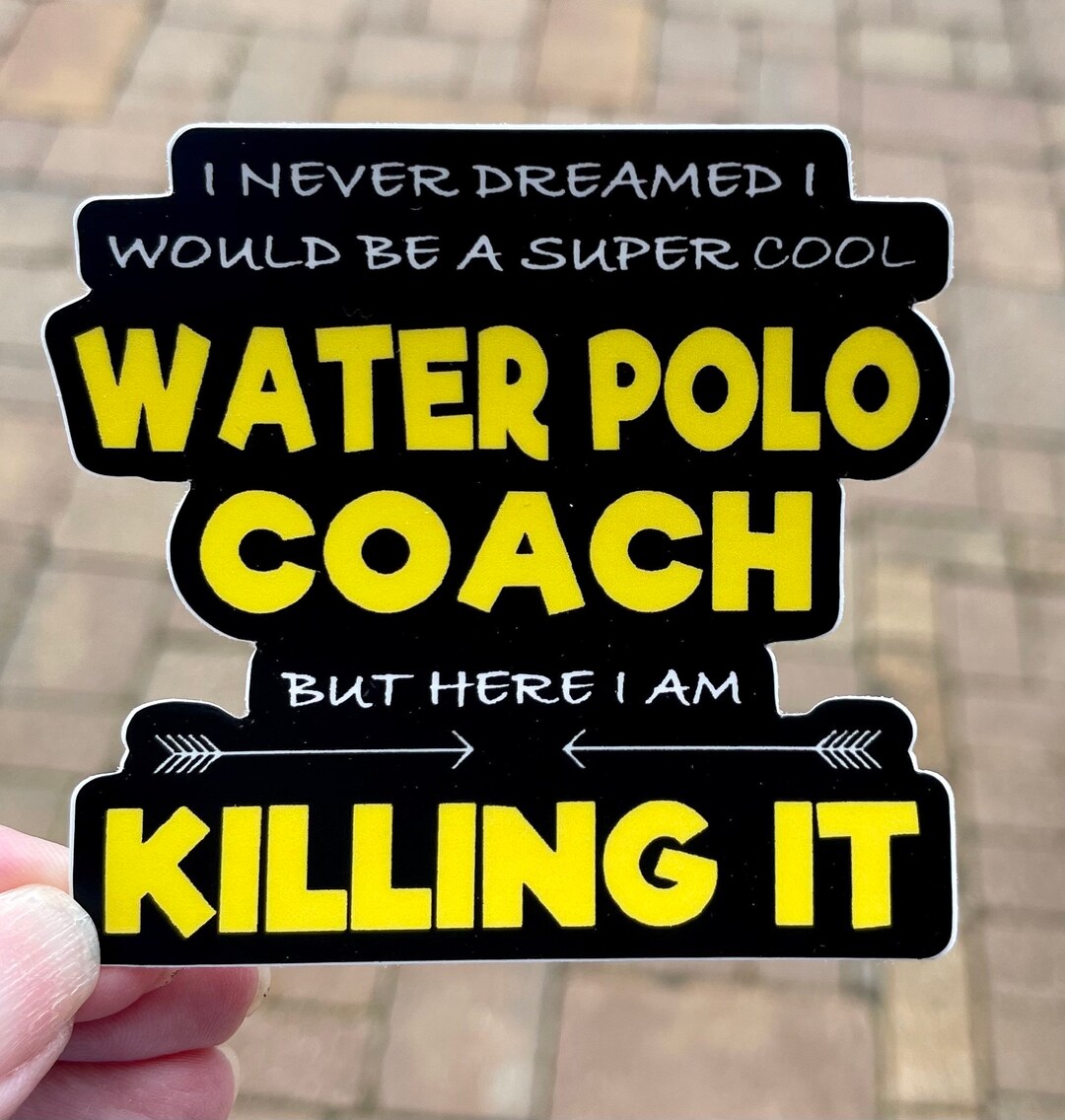 Vinyl Water Polo Sticker, Water Bottle Sticker, WATER Polo STICKER ...