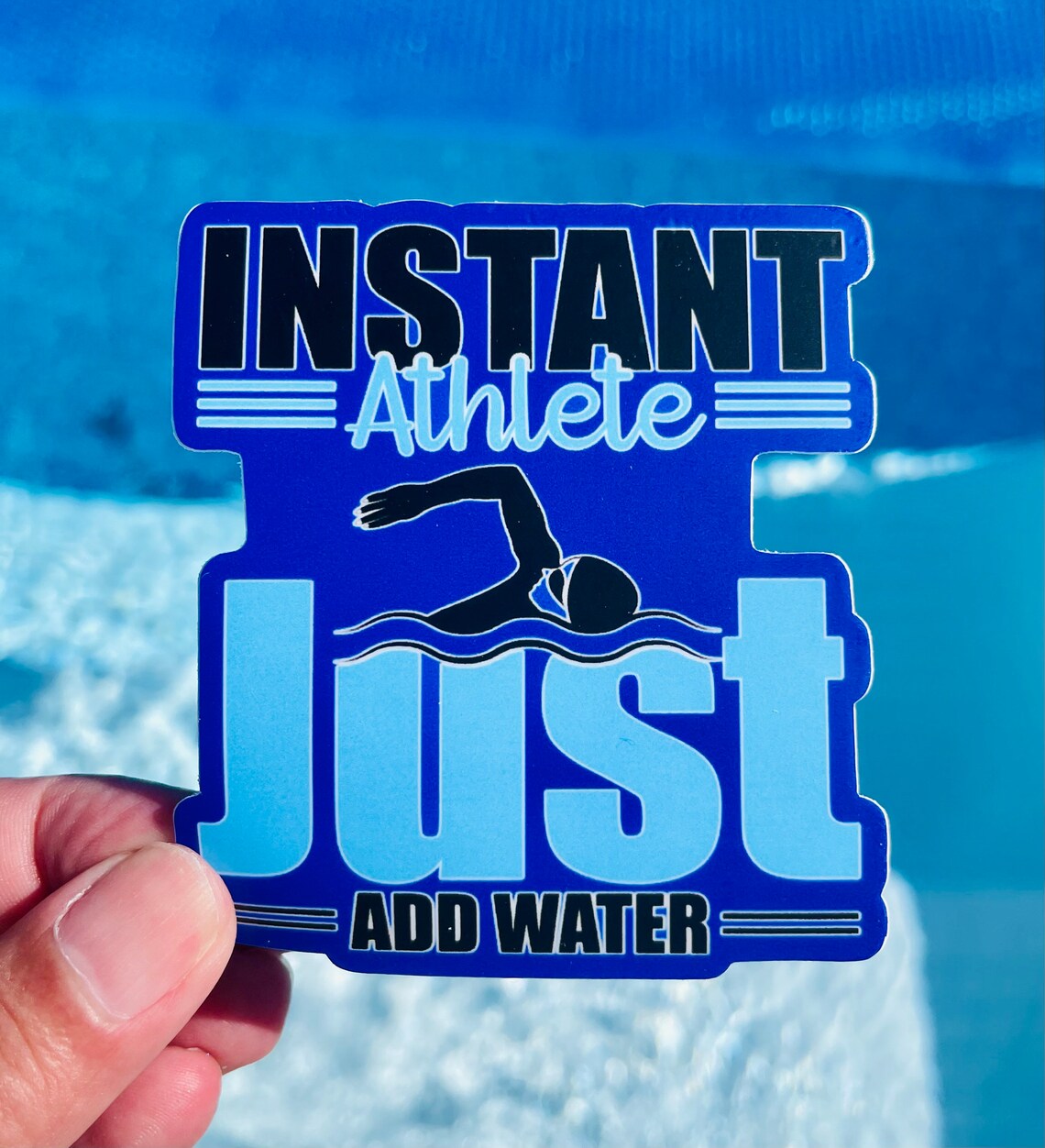 Vinyl Swim Sticker Water Bottle Sticker Swim Gift Swim Team - Etsy