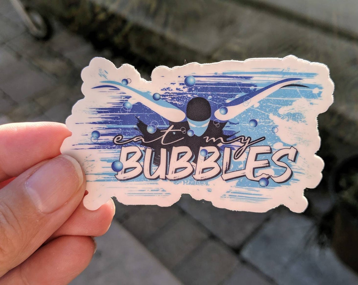 Vinyl swim Sticker water bottle sticker swim gift swim team | Etsy