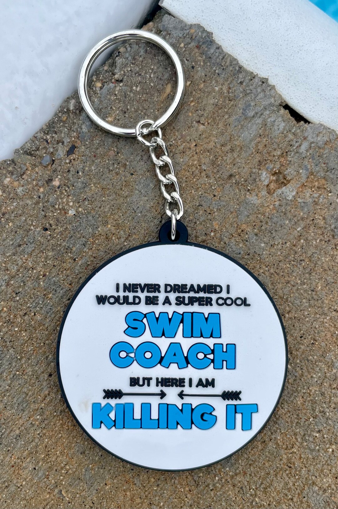 SUPER COOL Swim Coach Keychain, Swim Keychain, Swim Coach Gift, Swim ...