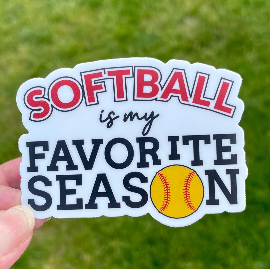 Softball Sticker, Water Bottle Sticker, Softball Gift, Softball Coach ...