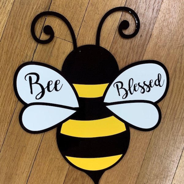 Wood Bee Sign for Wreath - Etsy