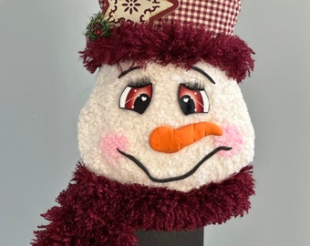 Snowman Flake Wreath Attachment - Etsy