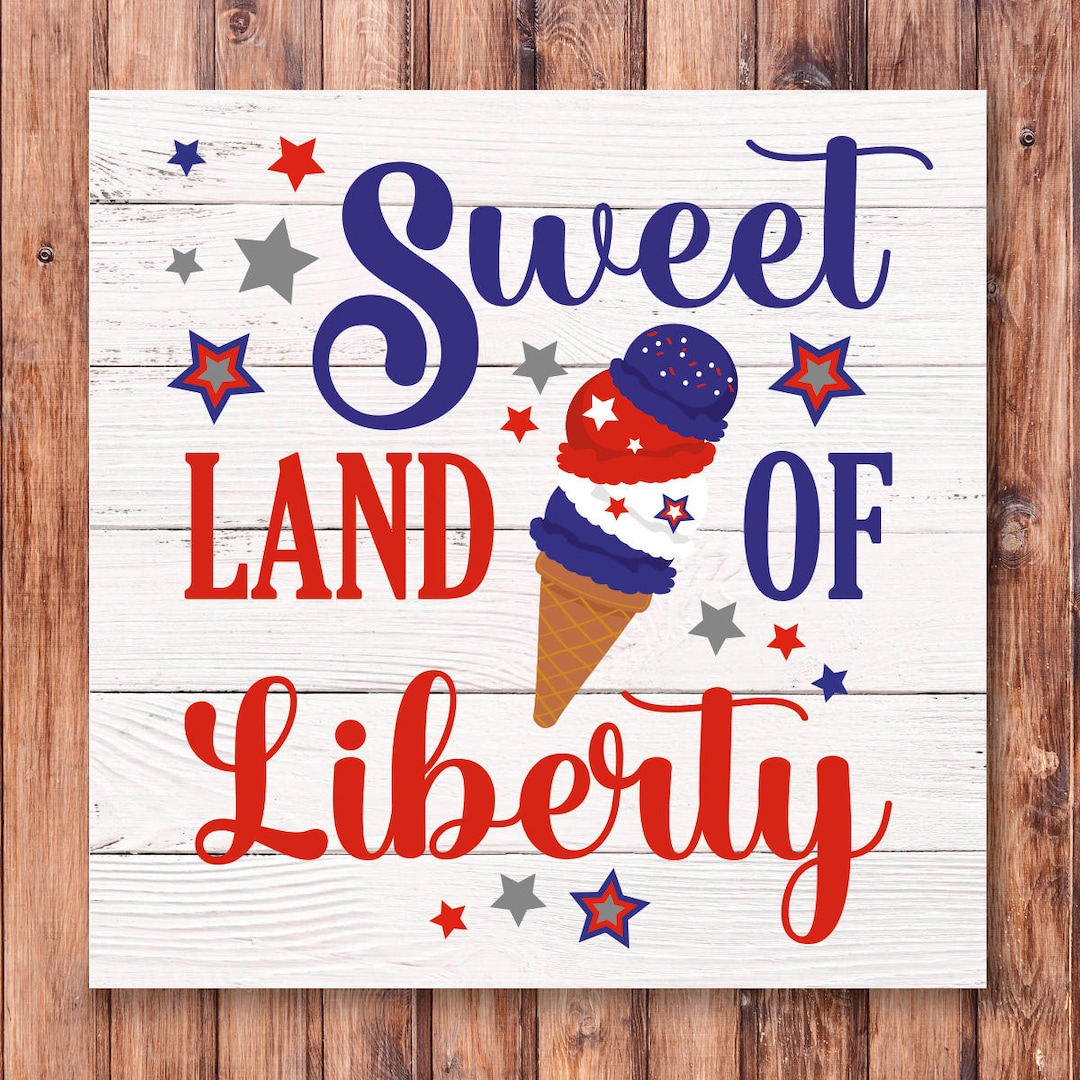 Sweet Land of Liberty Wreath Sign - Etsy
