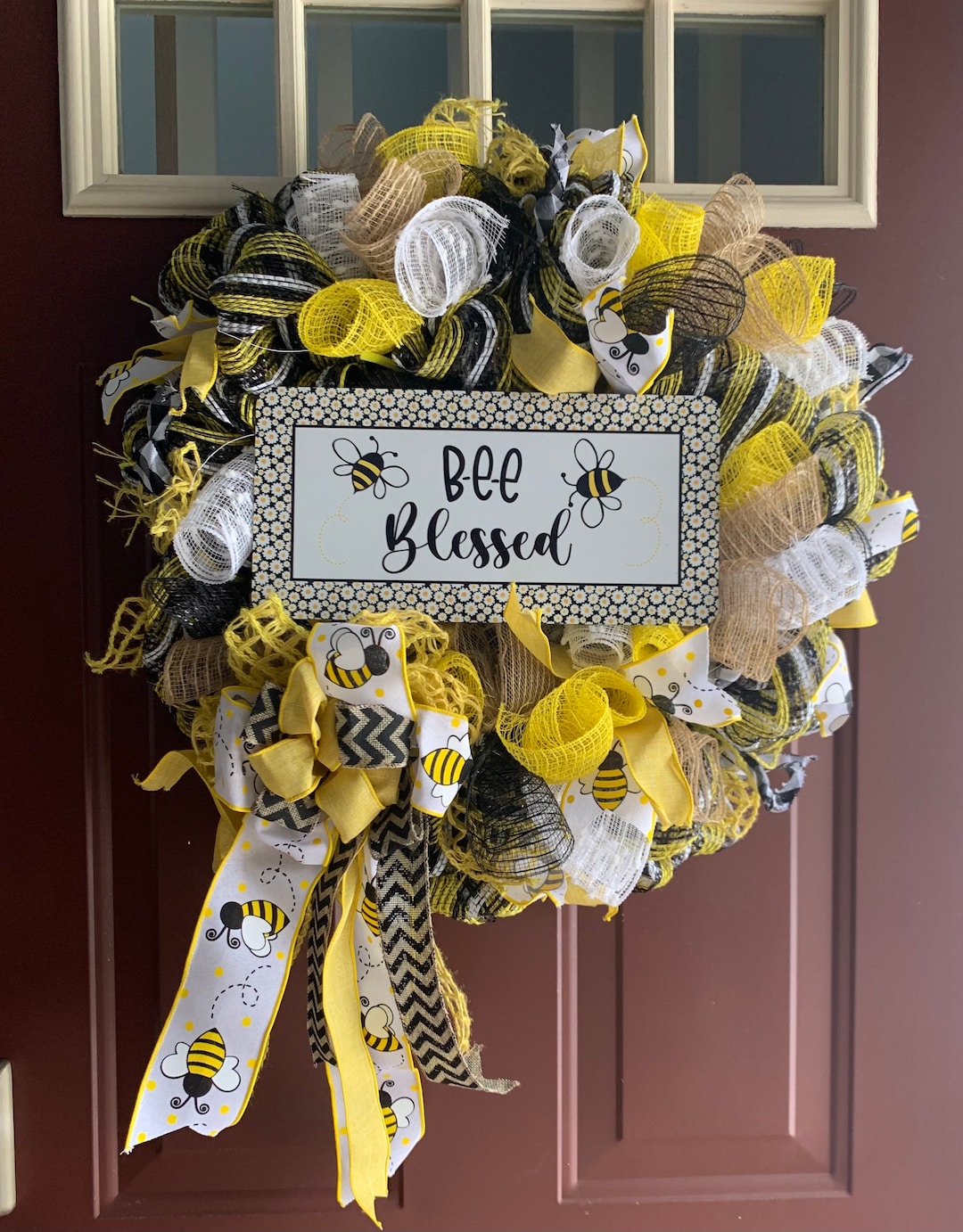 Bee Blessed Wreath - Etsy