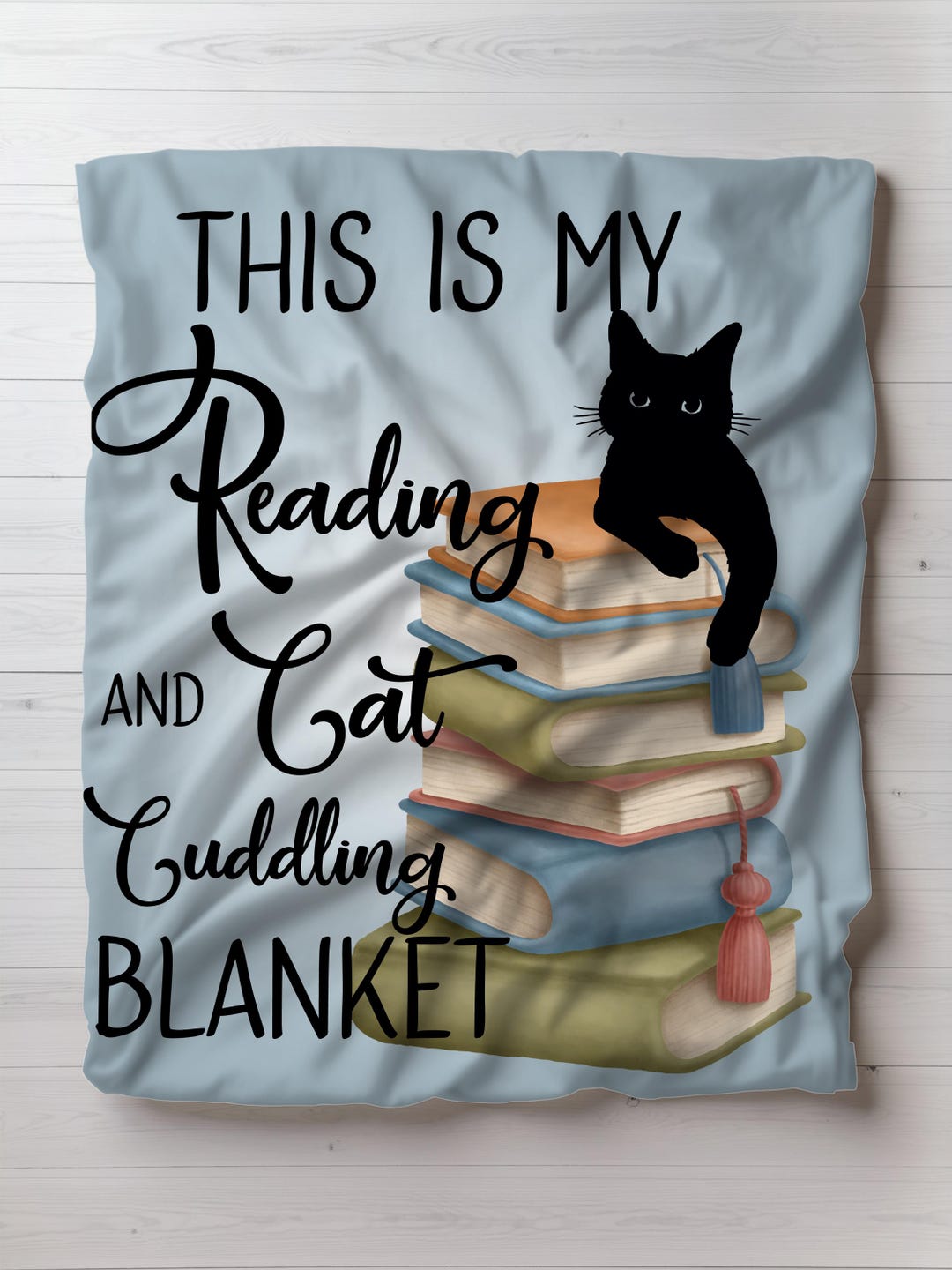 My Reading and Cat Cuddling Blanket_mink Touch_mink Sherpa - Etsy
