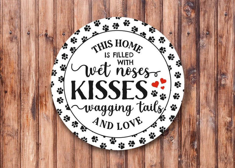 Wagging Tails Wreath Sign - Etsy