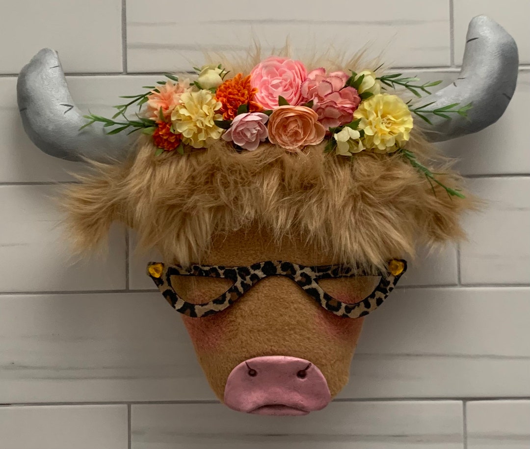 Highland Cow Butterscotch Wreath Attachment - Etsy