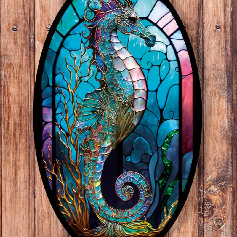 Seahorse Art - Etsy