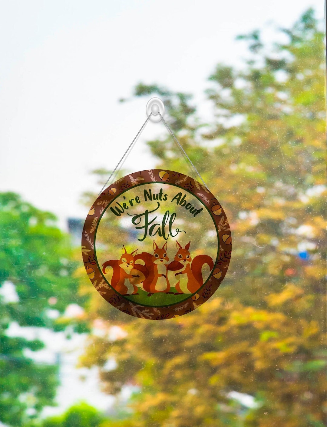 Nuts About Fall_ Acrylic Suncatcher - Etsy