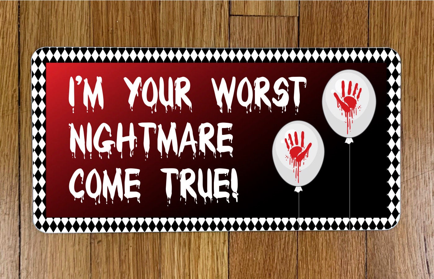 I'm Your Worst Nightmare_ Wreath Sign - Etsy