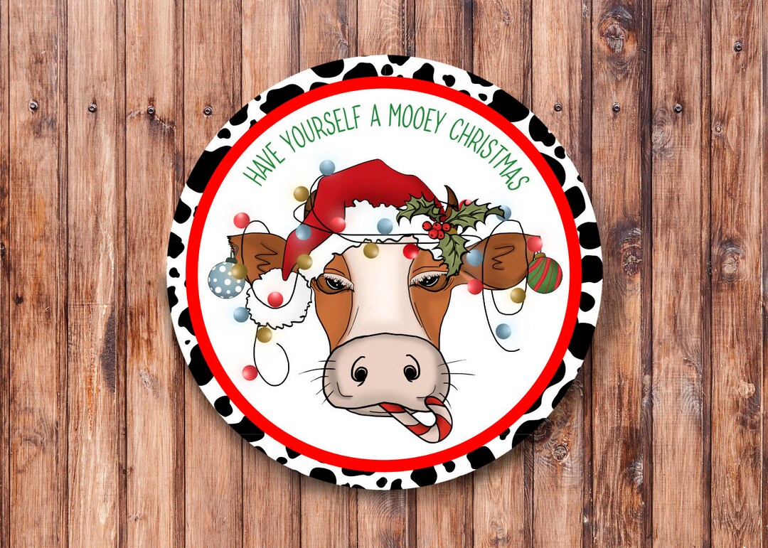 Have Yourself a Mooey Christmas_wreath Sign - Etsy
