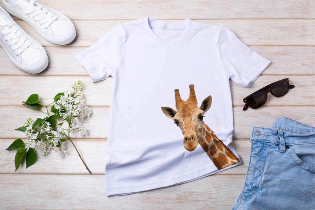 Giraffe Tee Shirt - Etsy