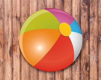 10 Round Beach Ball Wreath Sign, Summer Wreath Sign, Beach Ball Wreath ...
