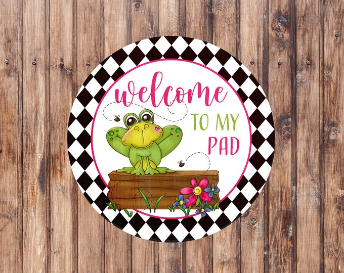 Frog Welcome Wreath - Etsy