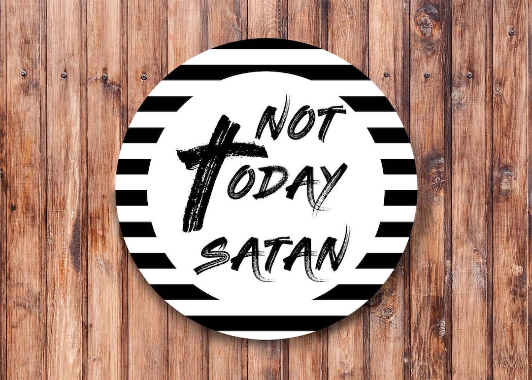 Not Today Satan Wreath Sign - Etsy