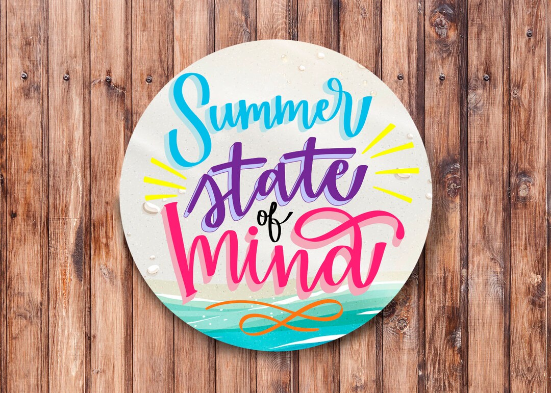 Summer State of Mind_wreath Sign - Etsy