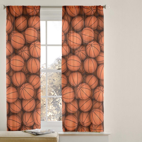 Basketball Curtains - Etsy
